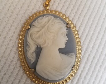 Victorian Cameo Pendant - Etsy