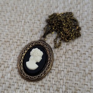 Victorian Style Pendant Made With a VINTAGE CAMEO and SETTING - Etsy