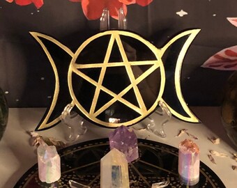 Triple Moon Mirror - Etsy