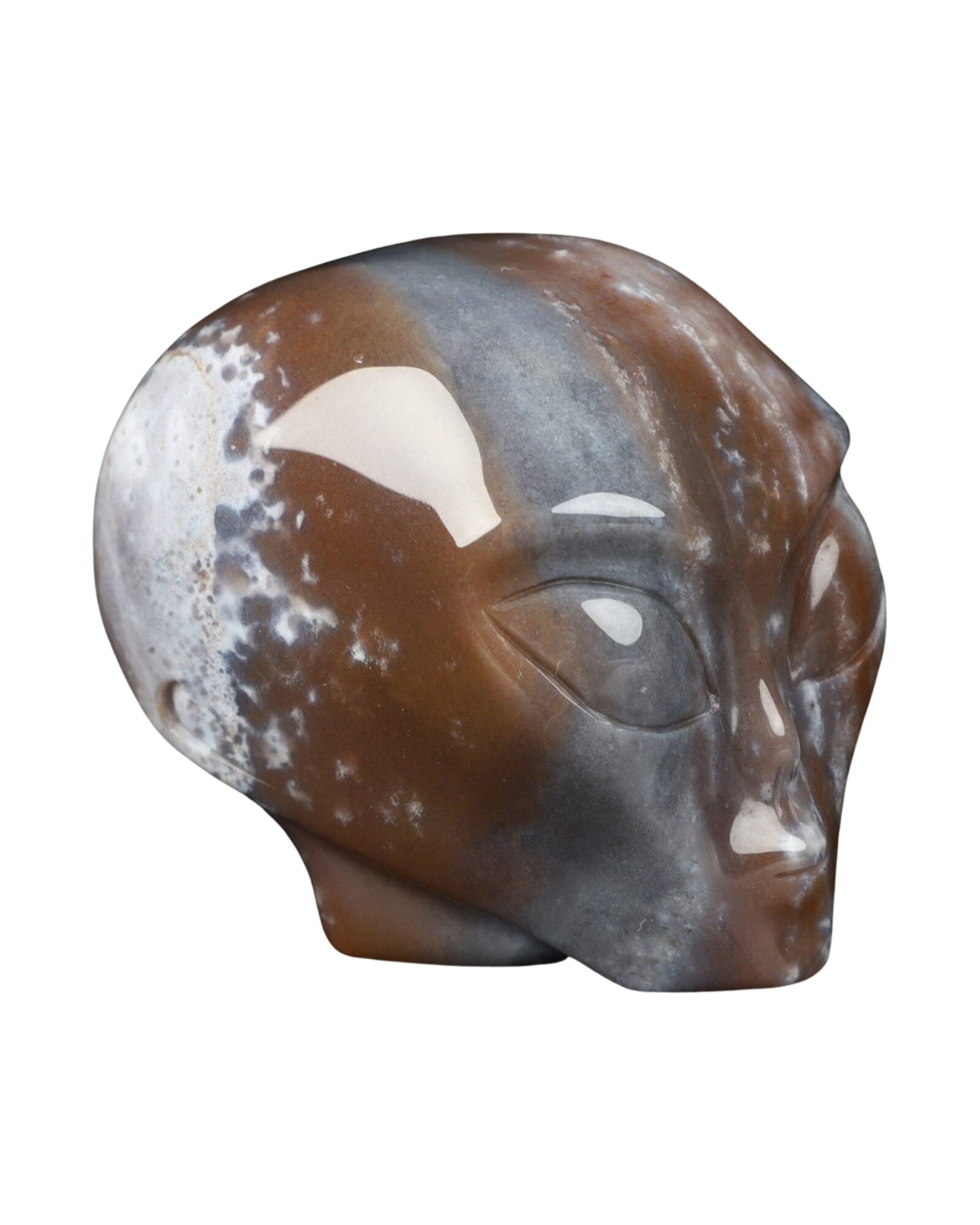 2.0 Indian Agate Alien Head, Star Being, Female Alien, Crystal Skull ...