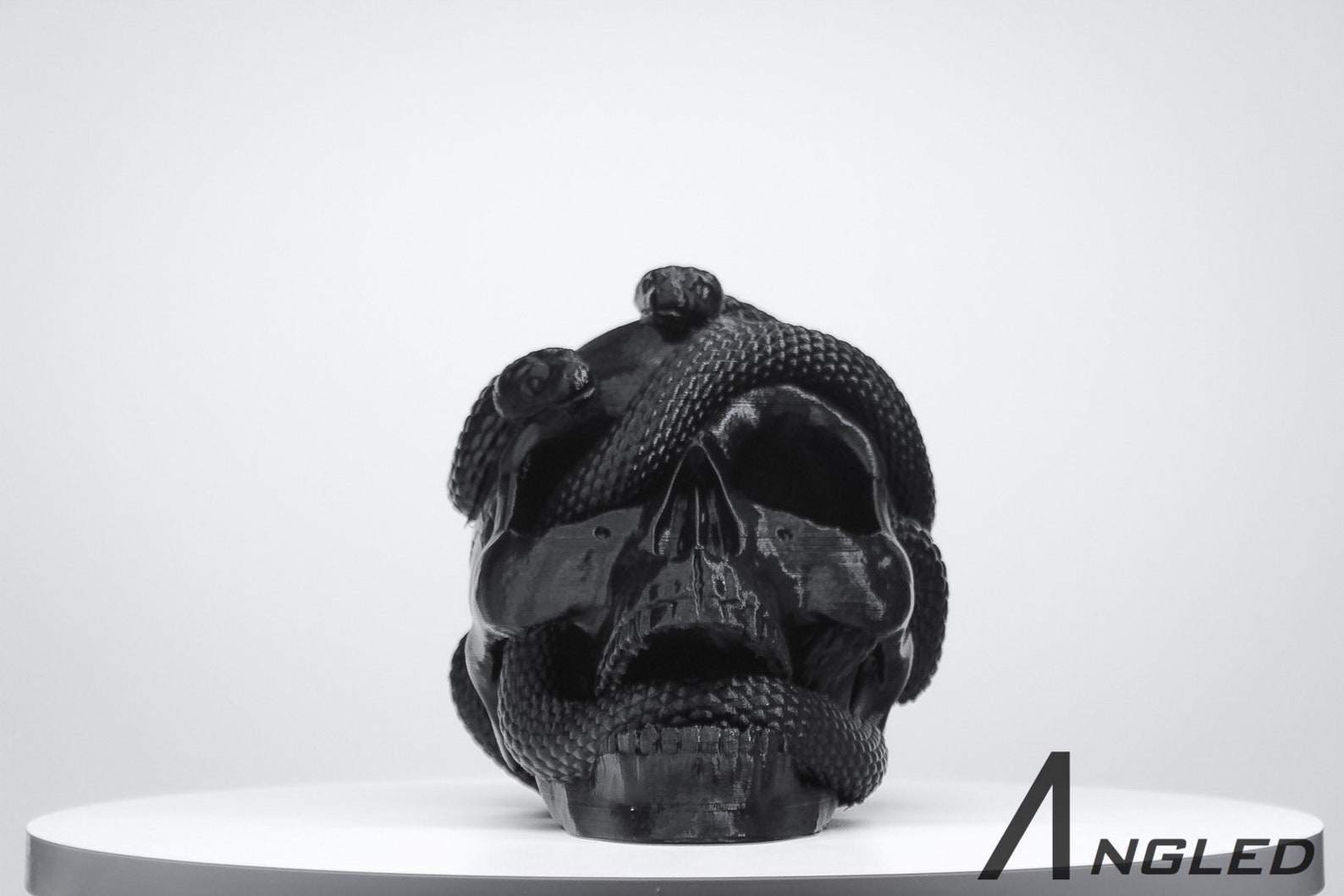 Skull With Snakes Headphone Stand Skull Decor Headset Stand - Etsy