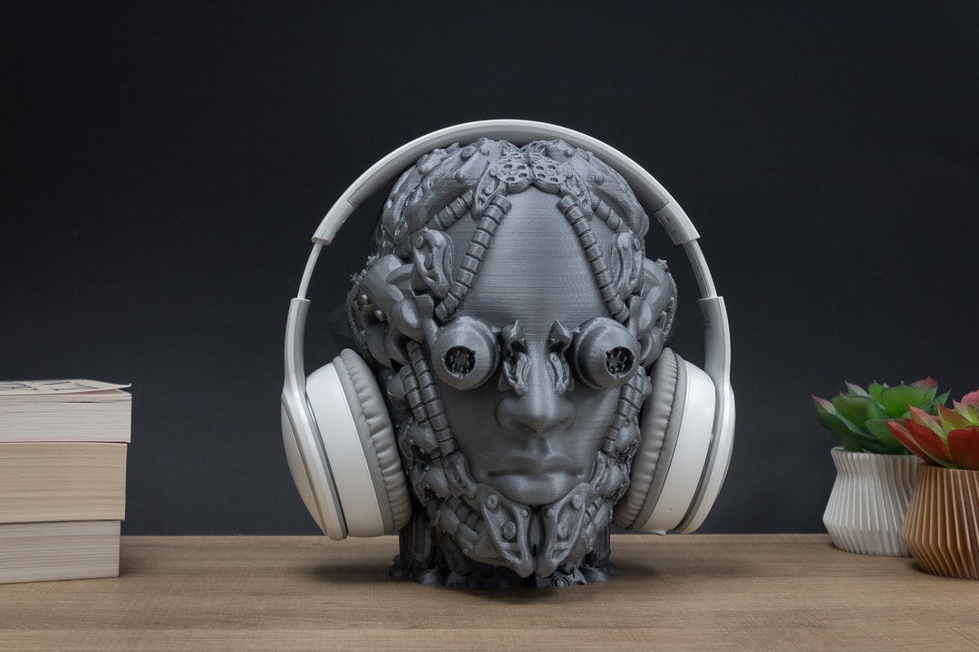 Technotron Skull Headphone Holder, Gaming Accessories, Desktop, Robot ...
