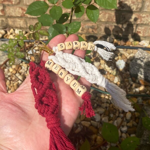Macrame Keychain - Etsy