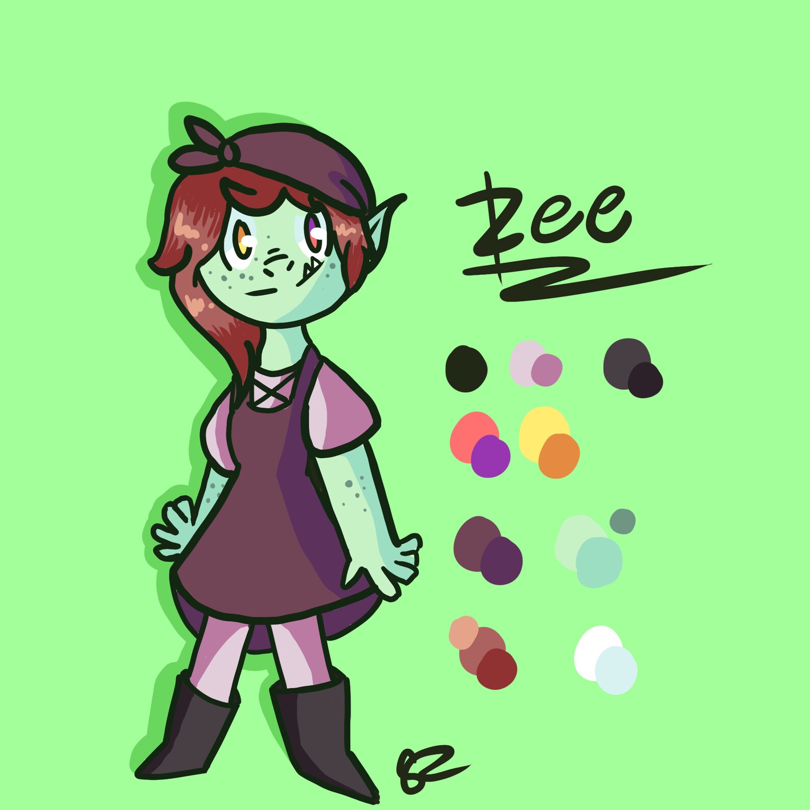 Custom OC Character Sheet photos Shown Are Examples, Not the Product ...