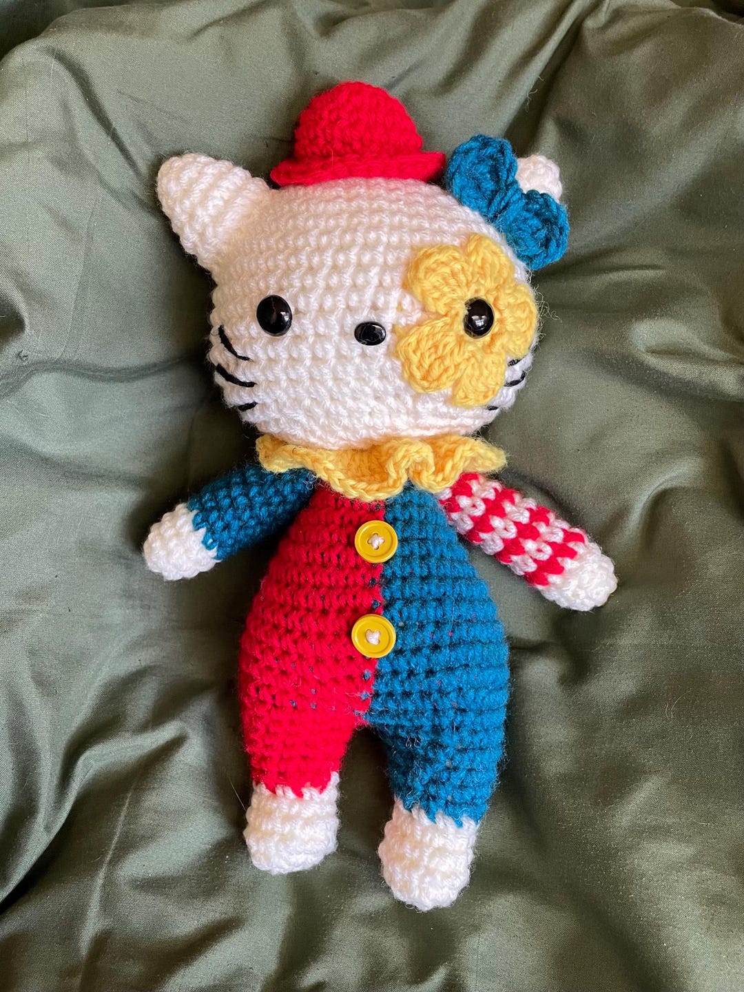 Clown Hello Kitty Plush - Etsy