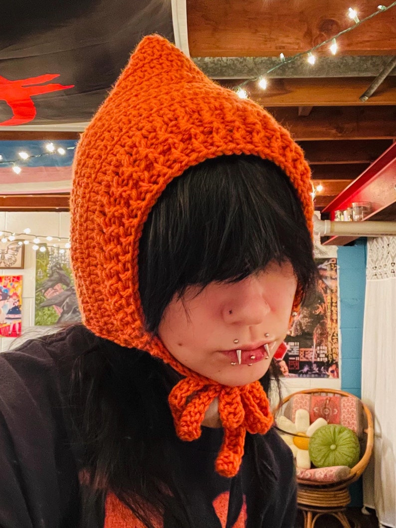 Pixie Hood With Ties - Etsy