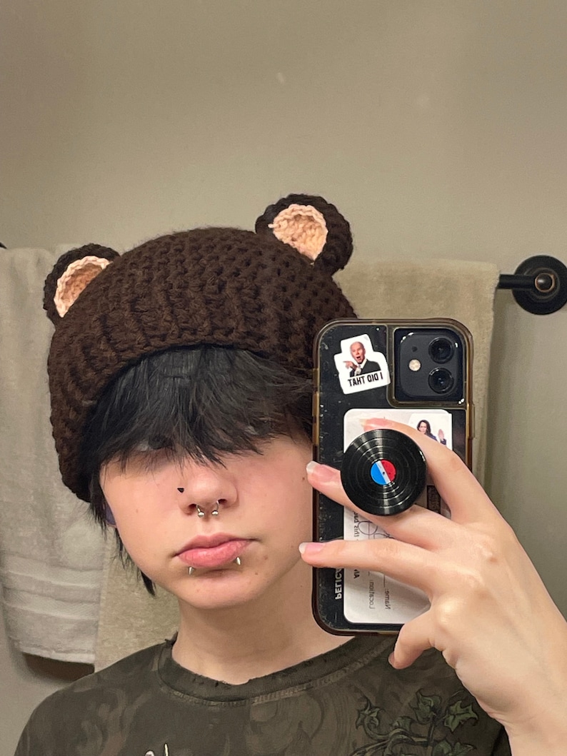 Teddy Bear Beanie - Etsy