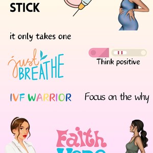 IVF Sticker 20 Pack | Infertility Planner | Fertility Journal | Gifts ...