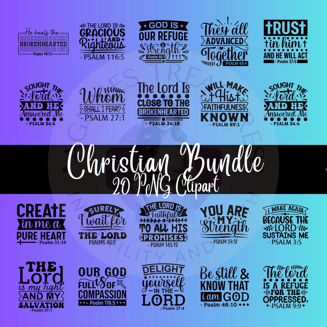 Divine Inspiration Bundle: 20 Faithful SVG Designs for Cricut | Bible ...