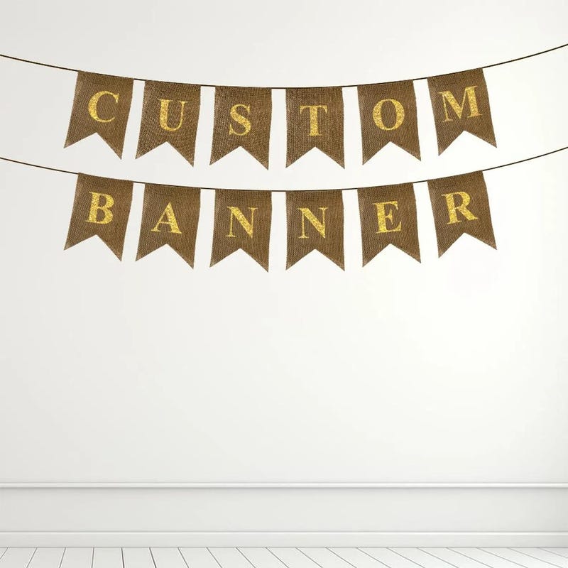 Gold Bunting - Etsy UK