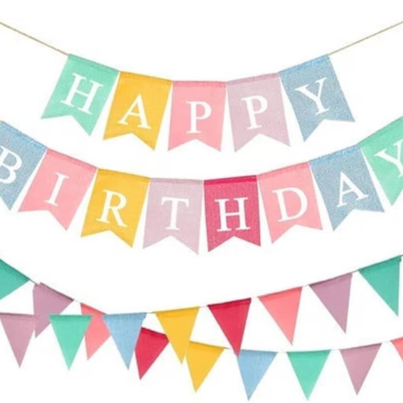 Birthday Bunting - Etsy