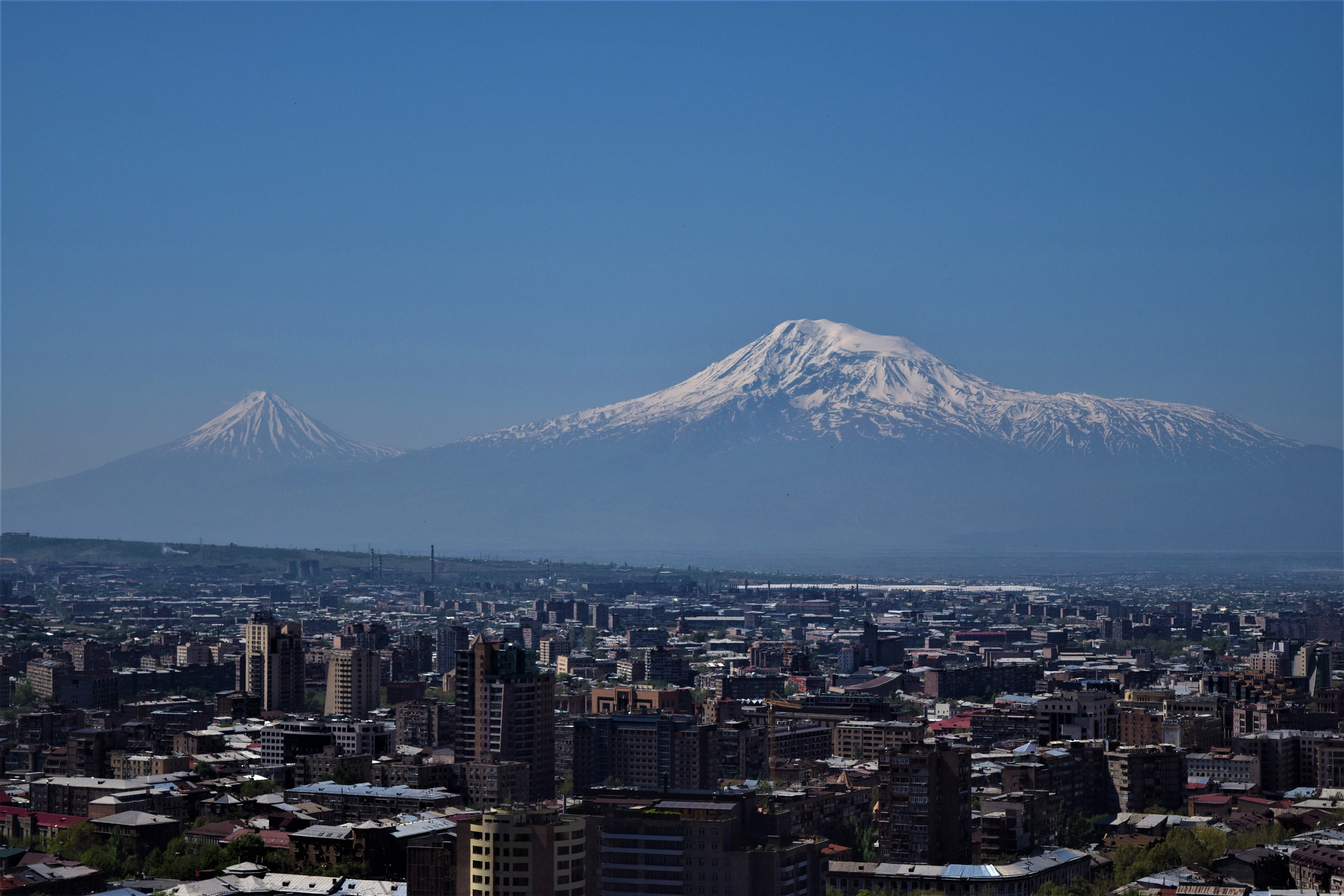 Ararat Mountain Range W/yerevan in Foreground Digital Download - Etsy