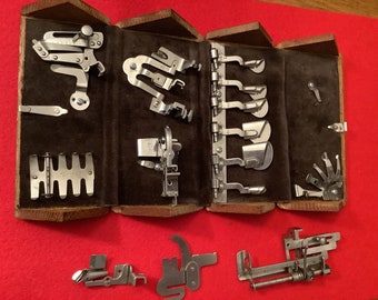 Vintage Wooden Singer Puzzle Box, Antique 1800's Oak Wood Box With ...