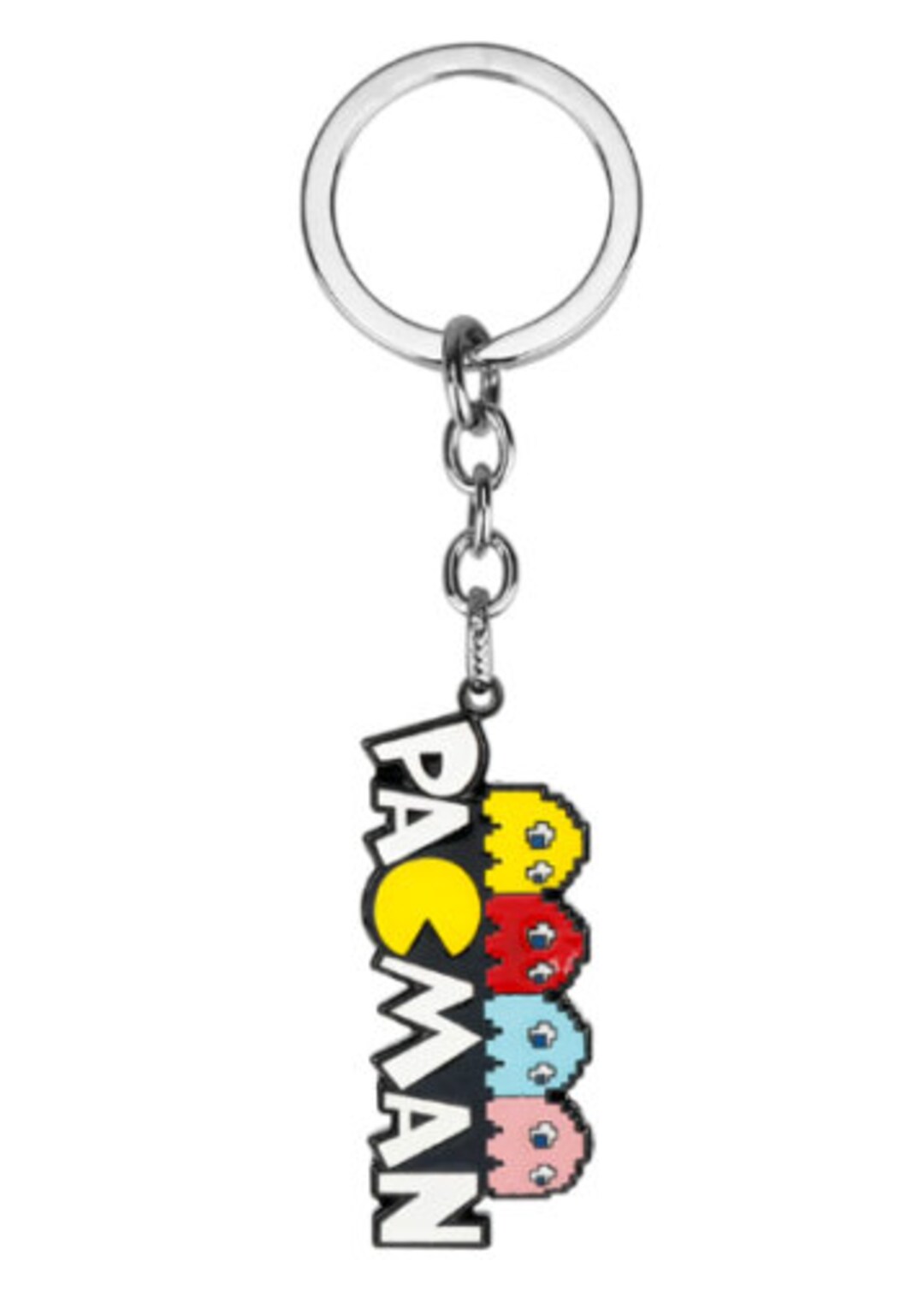 Classic Game Pacman 80's Retro Gaming Cartoon Pac Man Metal Enamel Key ...
