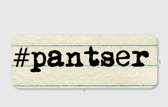 Hashtag Panster Vinyl Sticker - Etsy