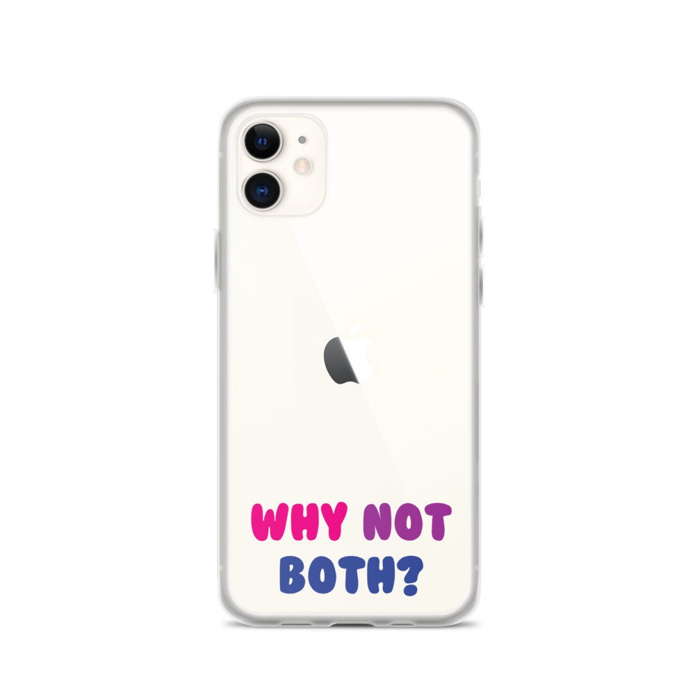 Por Qué No Ambos Funda Para Iphone Bisexual Rainbow Pride Etsy