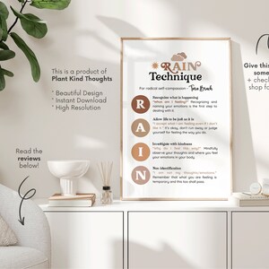 RAIN TECHNIQUE Poster School Counselor Office Decor Classroom Decor ...