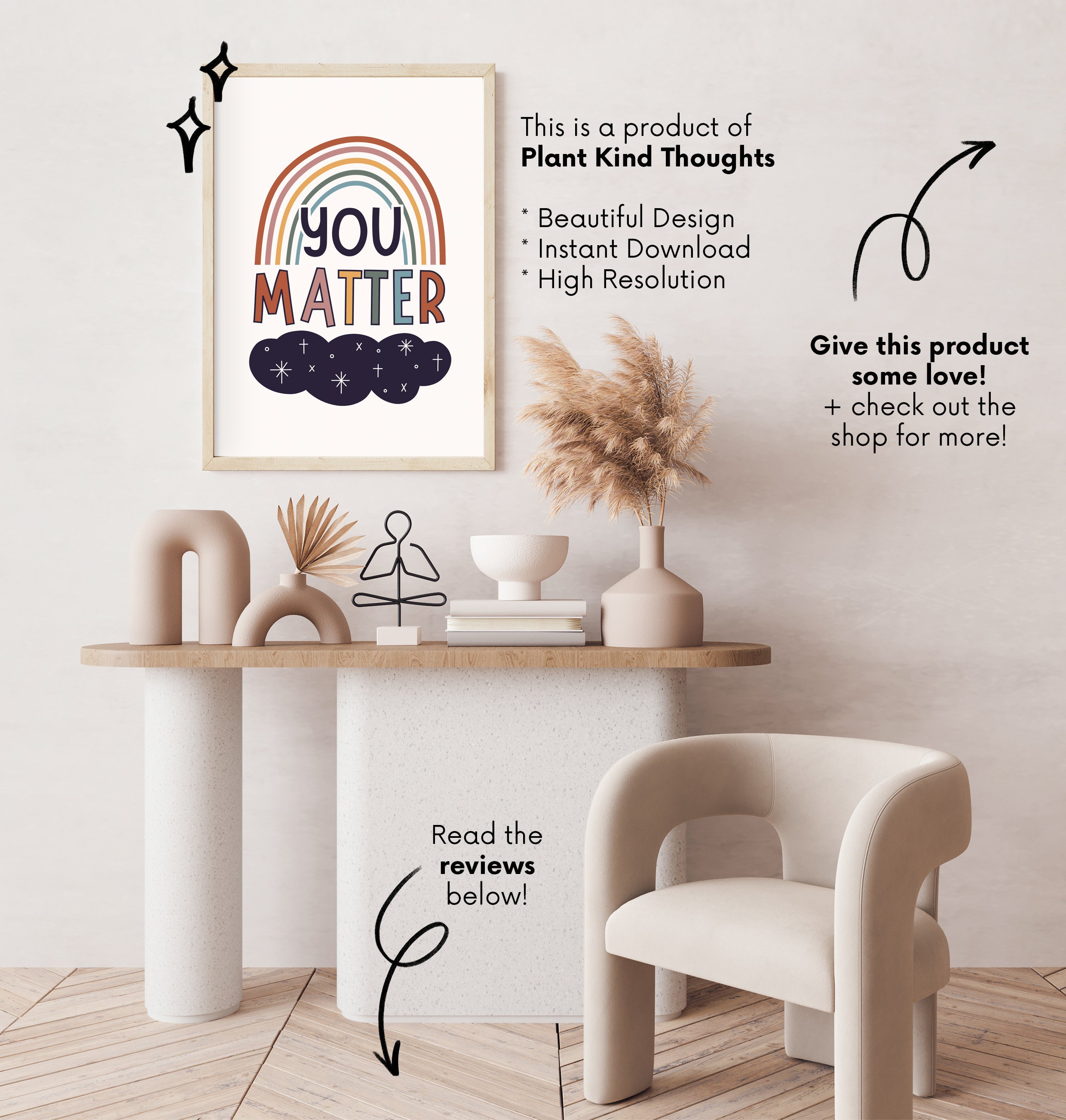 YOU MATTER Mental Health Poster: School Counselor Office Decor ...