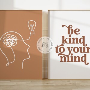 8 THERAPY OFFICE DECOR Bundle Sunset Boho Therapy Poster School ...