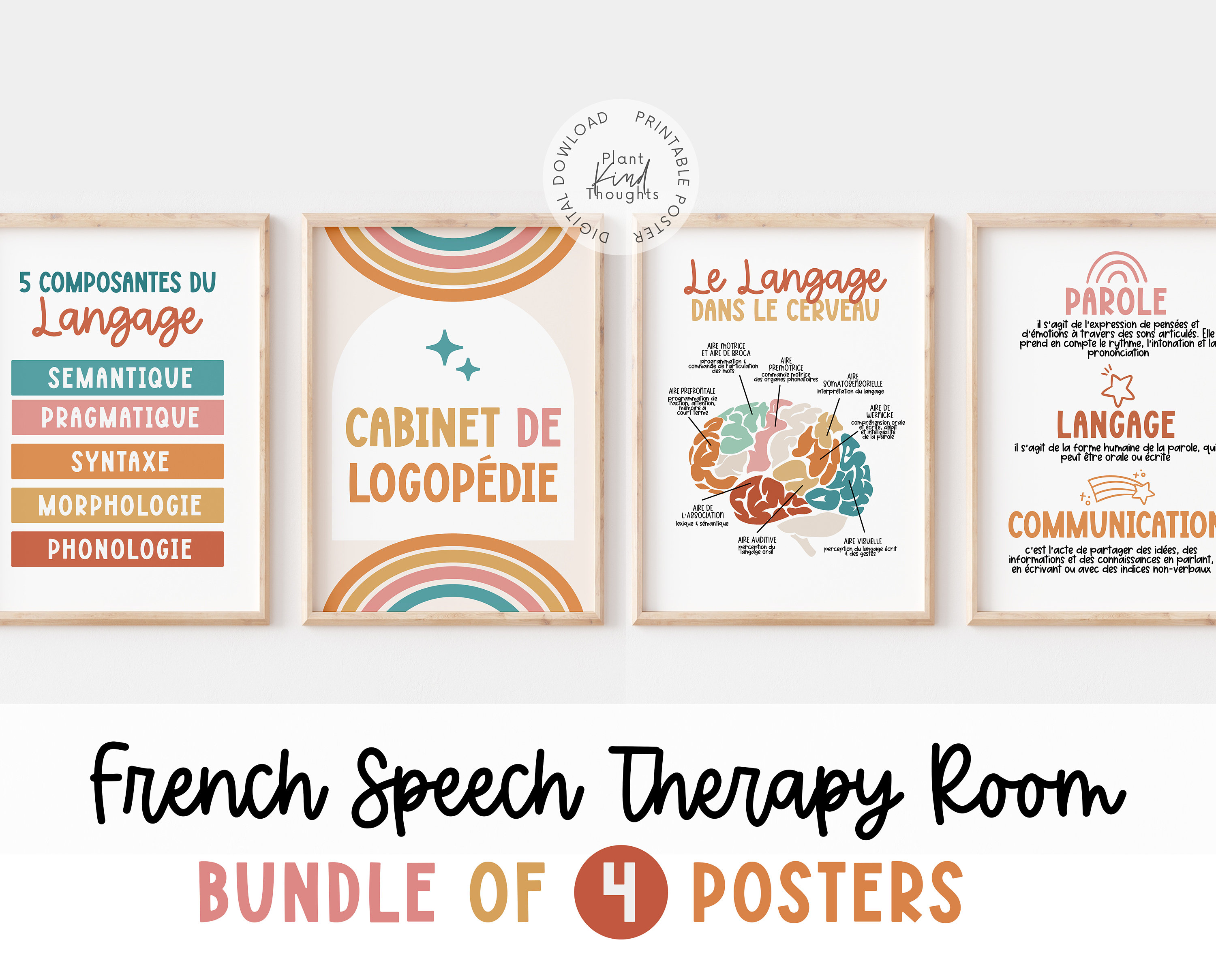 4 French SPEECH THERAPY Decor Speech Therapy Poster Speech - Etsy