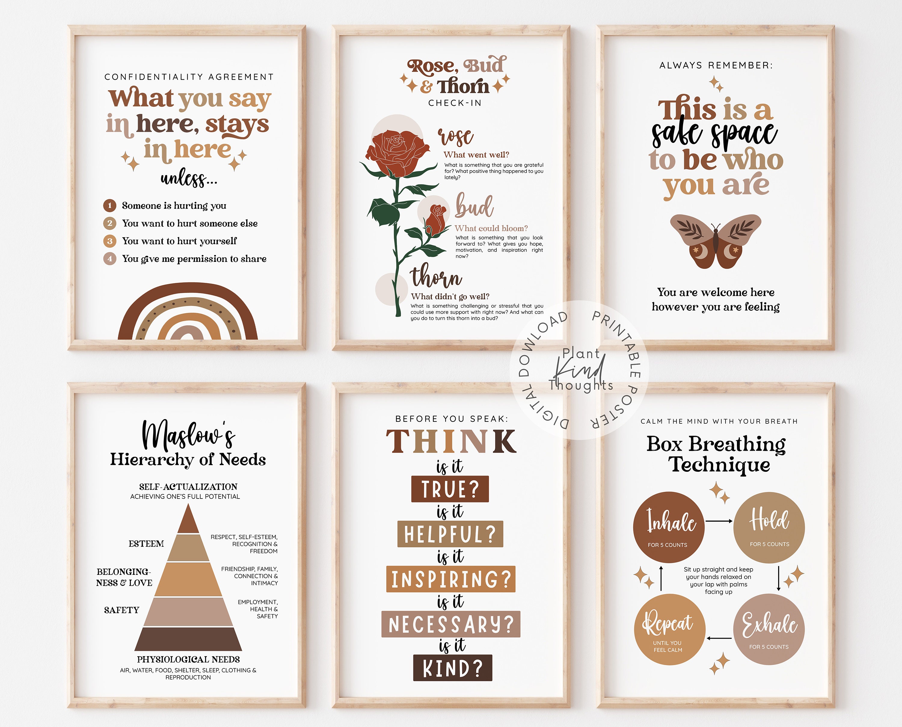 20 BOHO School Counseling Posters Bundle School Counselor - Etsy