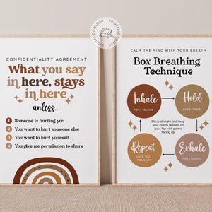 10 BOHO Counseling Posters Bundle School Counselor Office Decor School ...