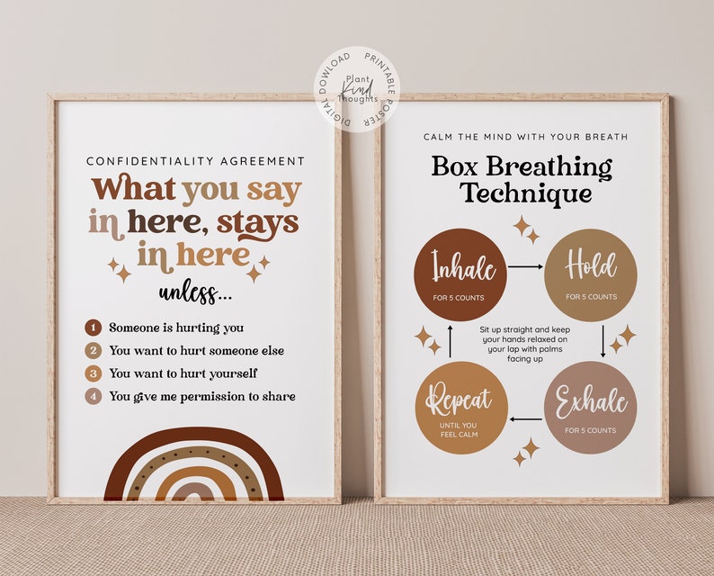 10 BOHO Counseling Posters Bundle School Counselor Office - Etsy