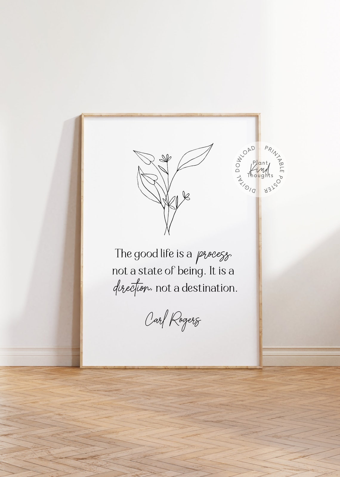 CARL ROGERS Quote: Therapy Office Decor School Counselor - Etsy