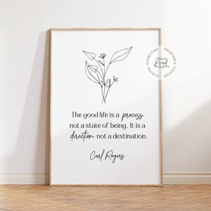 CARL ROGERS Quote: Therapy Office Decor School Counselor Office Decor ...