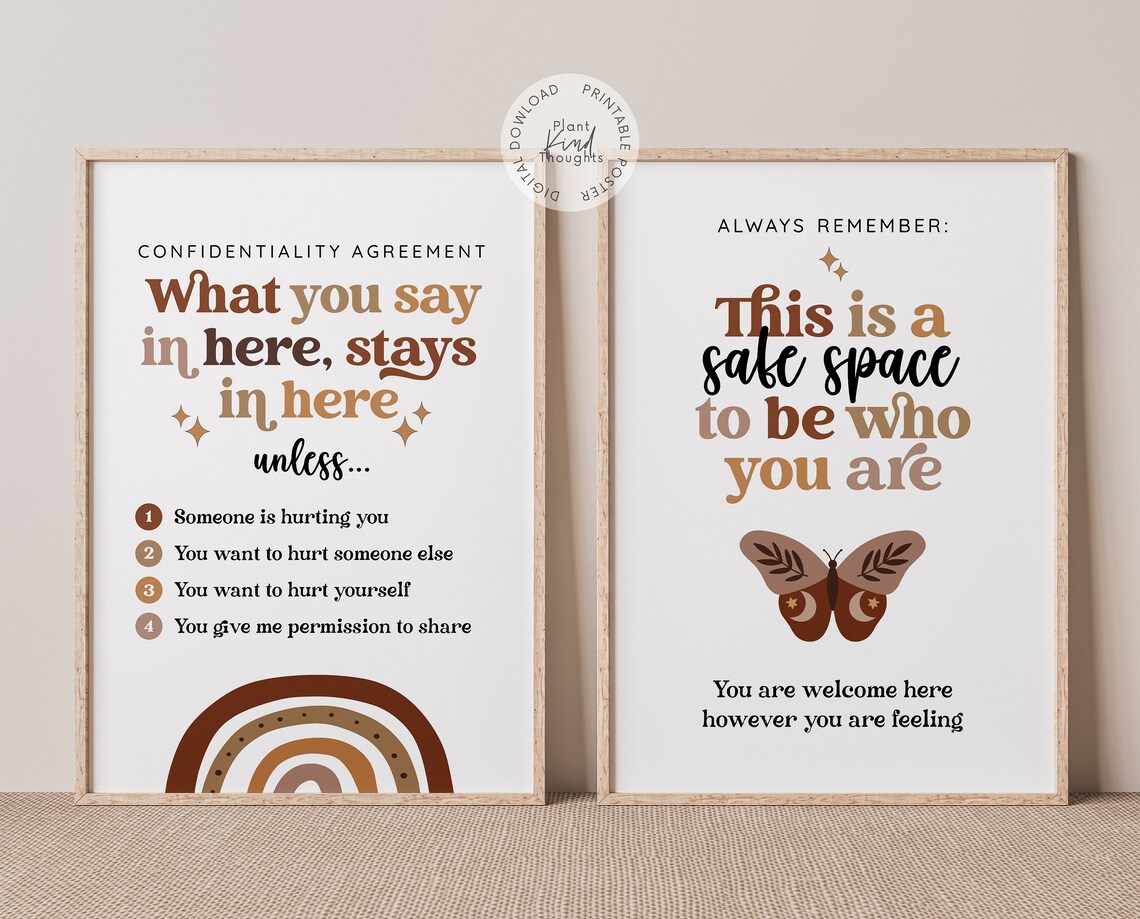 BOHO COUNSELING Posters Bundle School Counselor Office Decor - Etsy