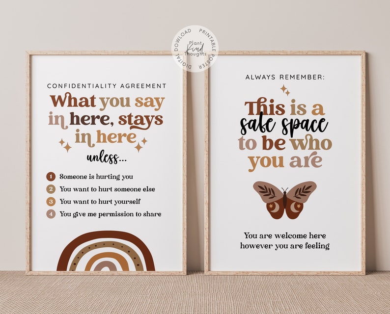 BOHO COUNSELING Posters Bundle School Counselor Office Decor - Etsy