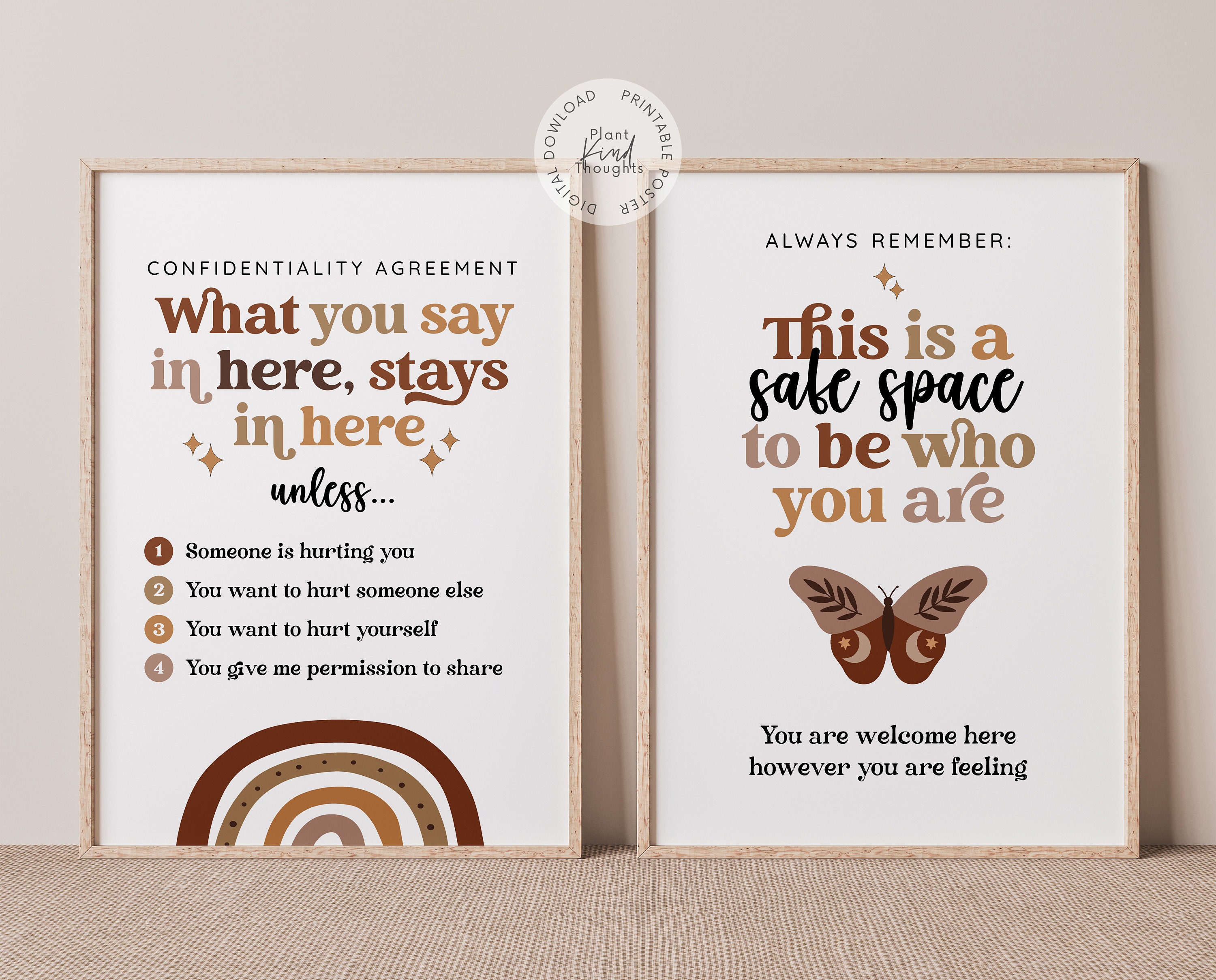 BOHO COUNSELING Posters Bundle School Counselor Office Decor - Etsy