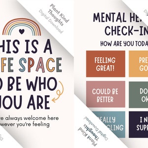 BUNDLE OF 10 Mental Health Posters: School Counselor Office | Etsy