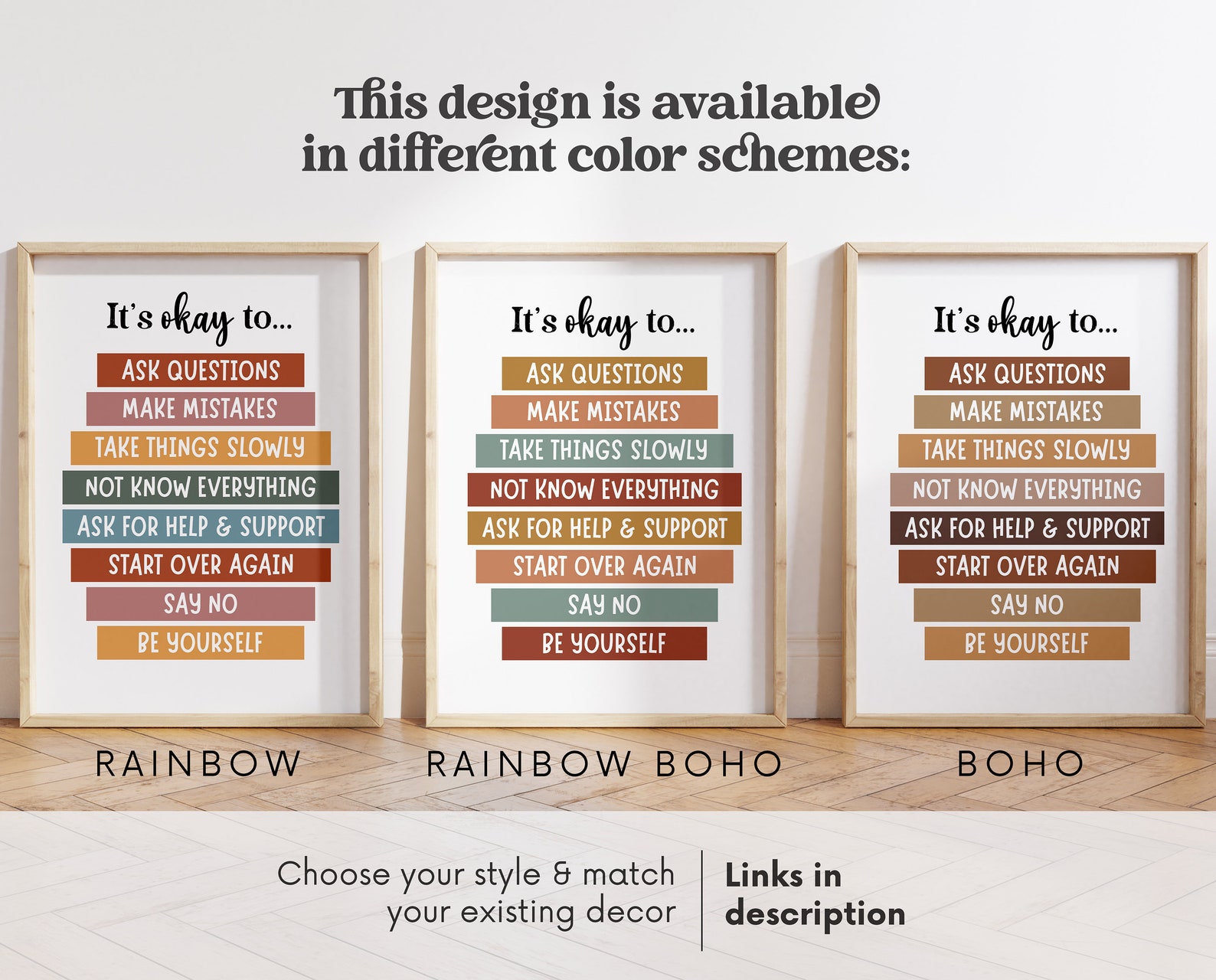 IT'S OKAY Mental Health Poster Printable Classroom Decor - Etsy