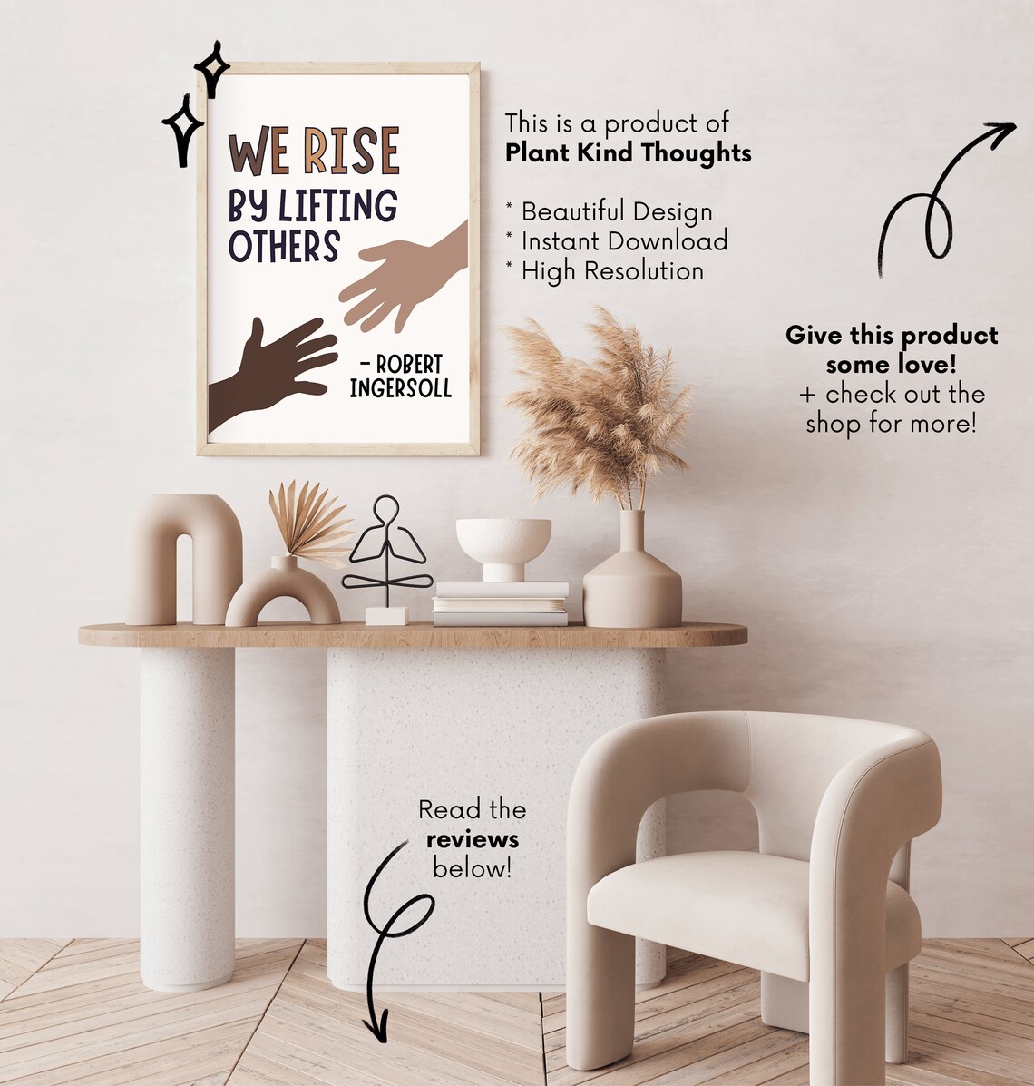 We Rise by Lifting Others DIVERSITY Classroom Poster Inclusive Human ...