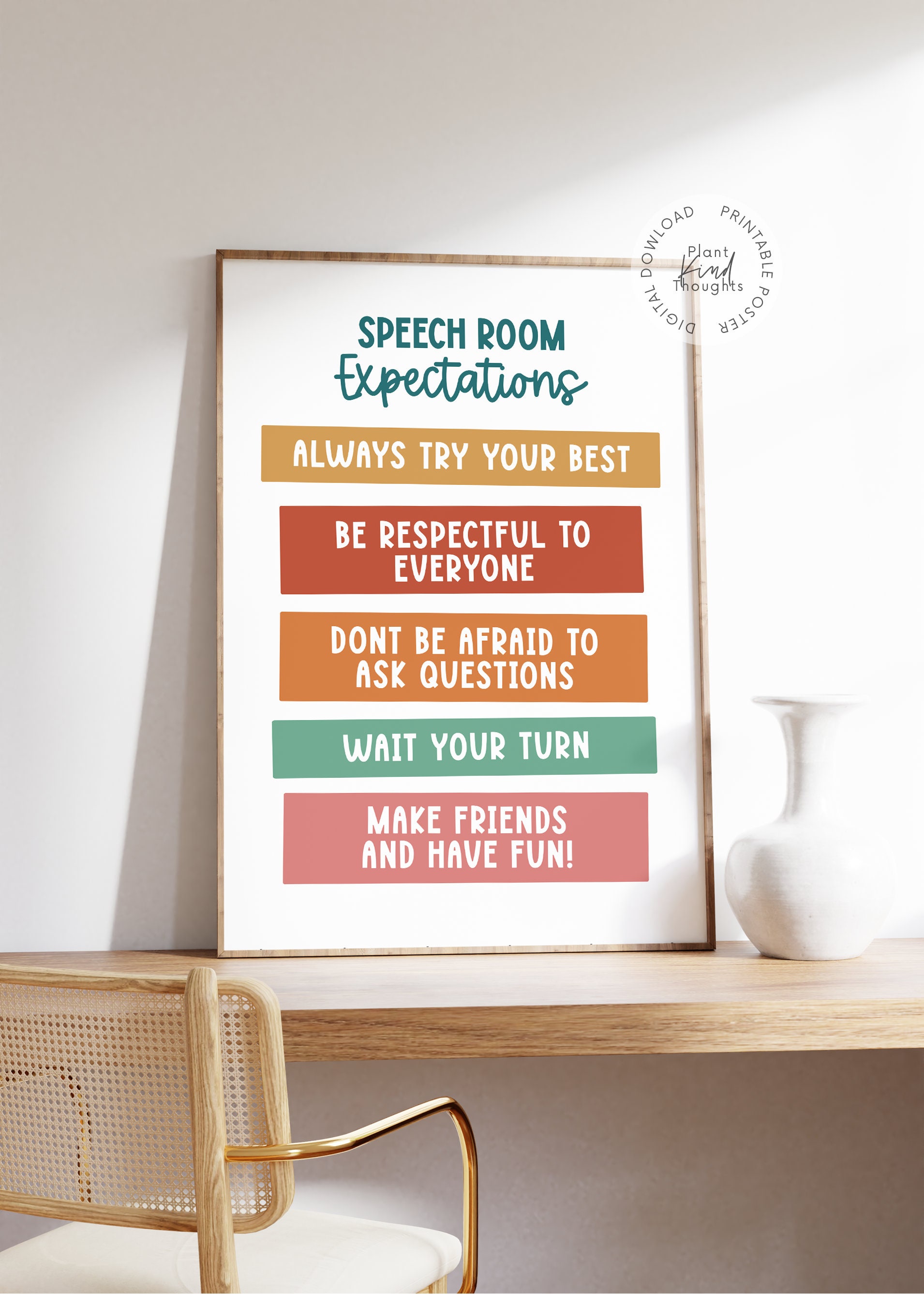 Speech ROOM EXPECTATIONS Poster Speech Room Decor Speech - Etsy