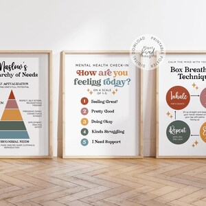 15 RAINBOW Counseling Posters Bundle School Counselor Office Decor ...