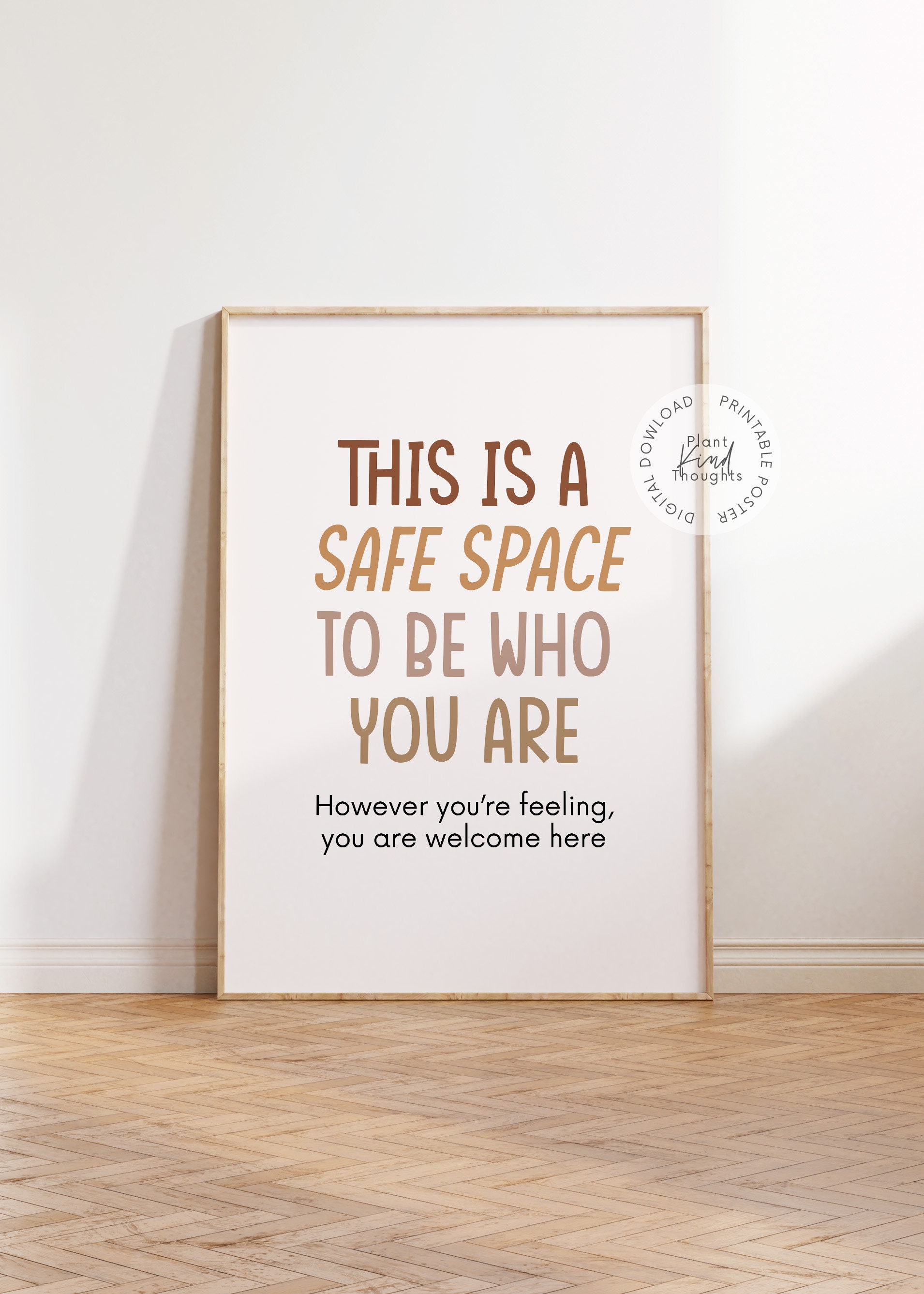SAFE SPACE Mental Health Poster: Counseling Sign School - Etsy