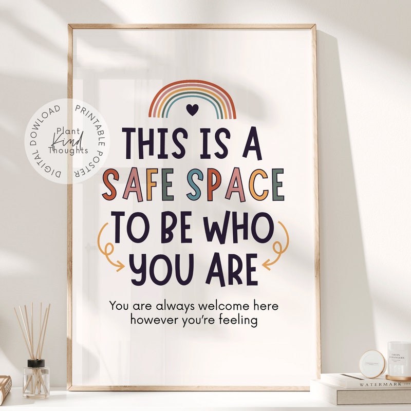 Safe Space Sign - Etsy