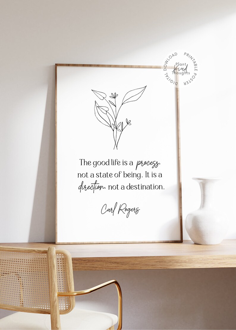 CARL ROGERS Quote: Therapy Office Decor School Counselor - Etsy