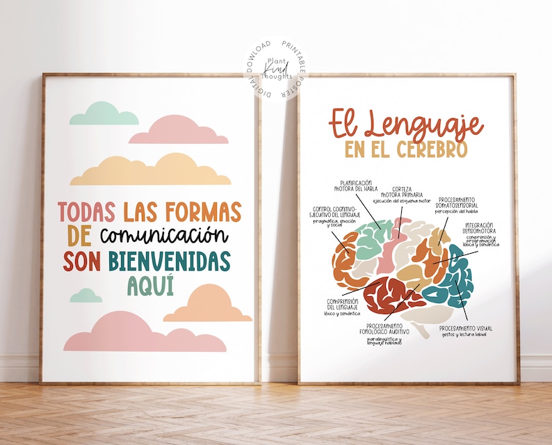 10 SPANISH SPEECH Therapy Room Decor Speech Therapy Poster Speech ...