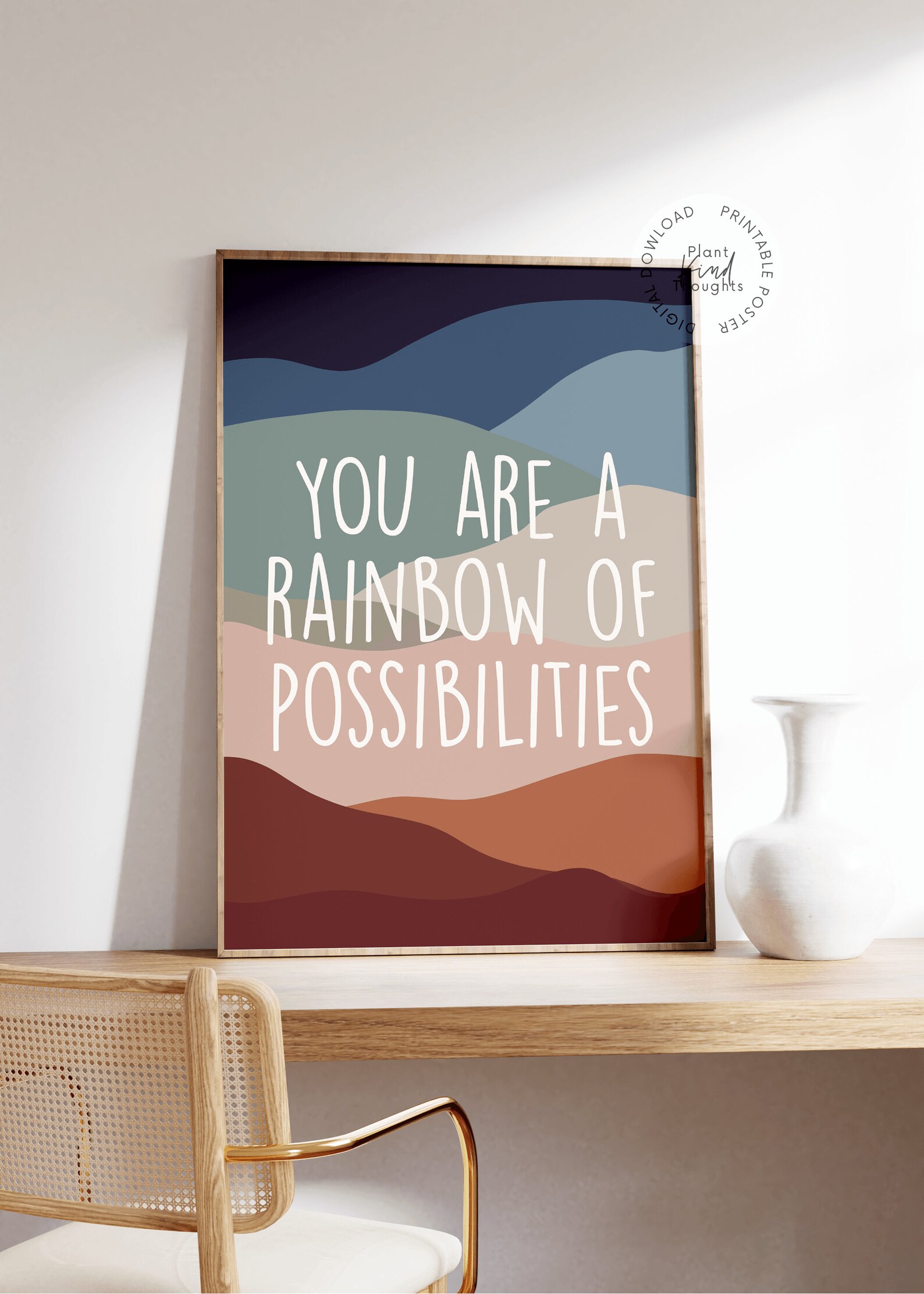 RAINBOW Mental Health Quote Poster: School Counselor Office - Etsy