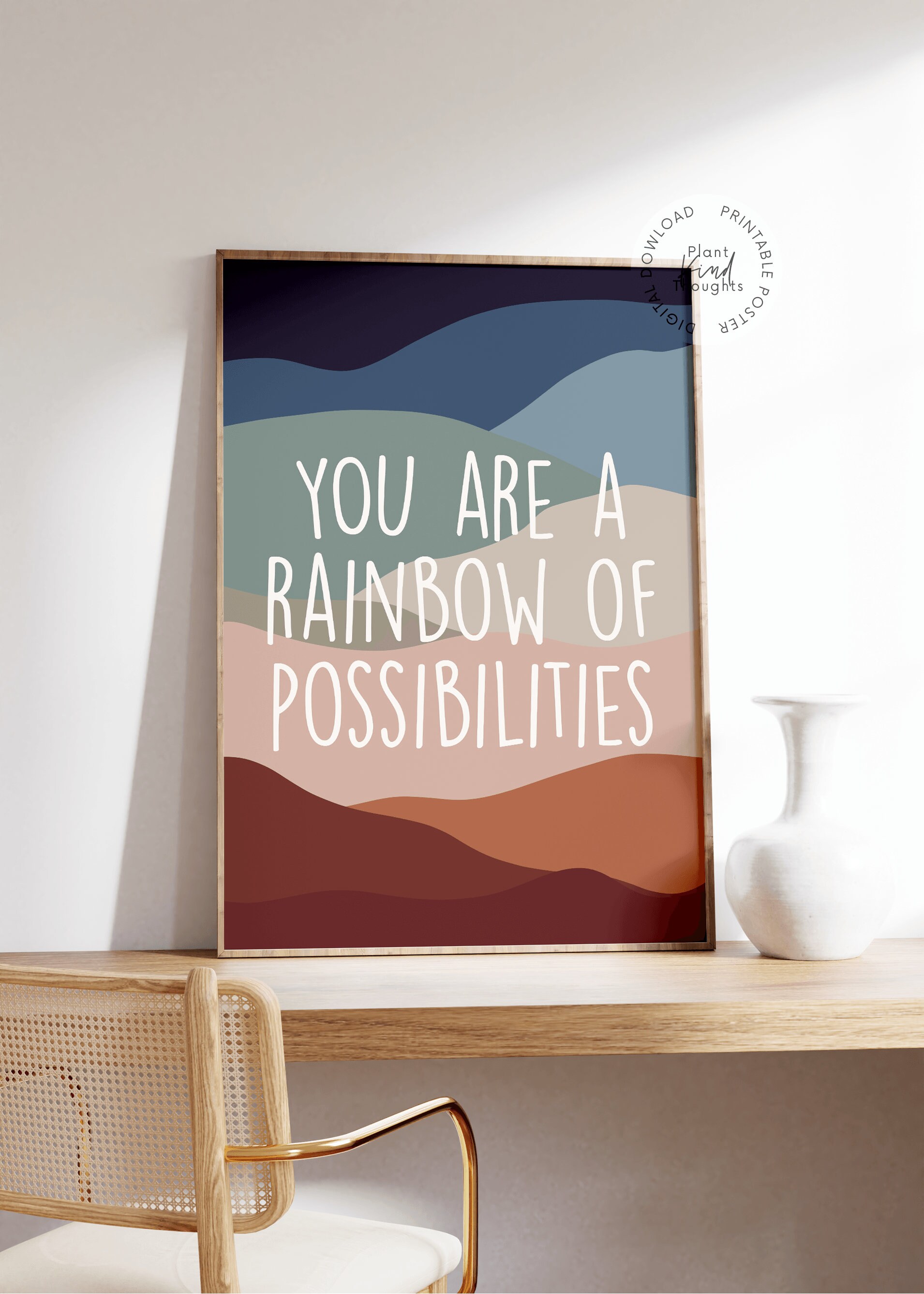 RAINBOW Mental Health Quote Poster: School Counselor Office - Etsy