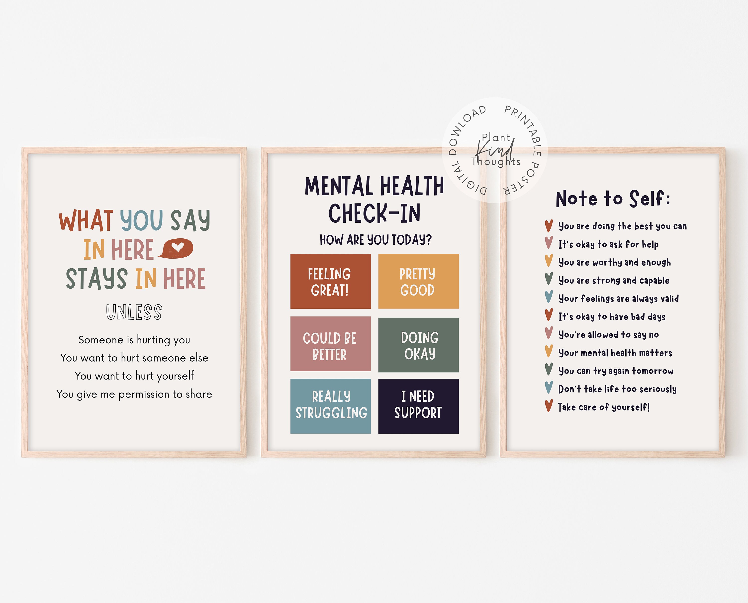BUNDLE OF 15 Mental Health Posters: School Counselor Office Decor ...