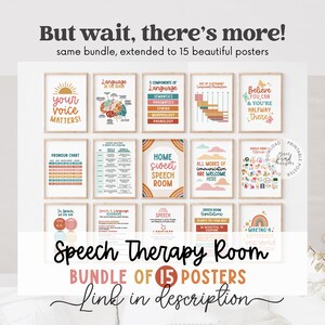 10 SPEECH THERAPY Room Decor Speech Therapy Poster Speech Language ...