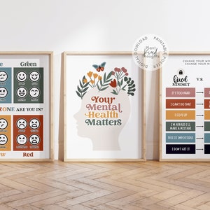 15 RAINBOW Counseling Posters Bundle School Counselor Office Decor ...