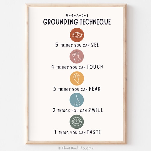 RAIN TECHNIQUE Mental Health Poster: School Counselor Office | Etsy