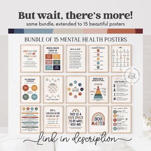 BUNDLE OF 10 Mental Health Posters: School Counselor Office Decor ...