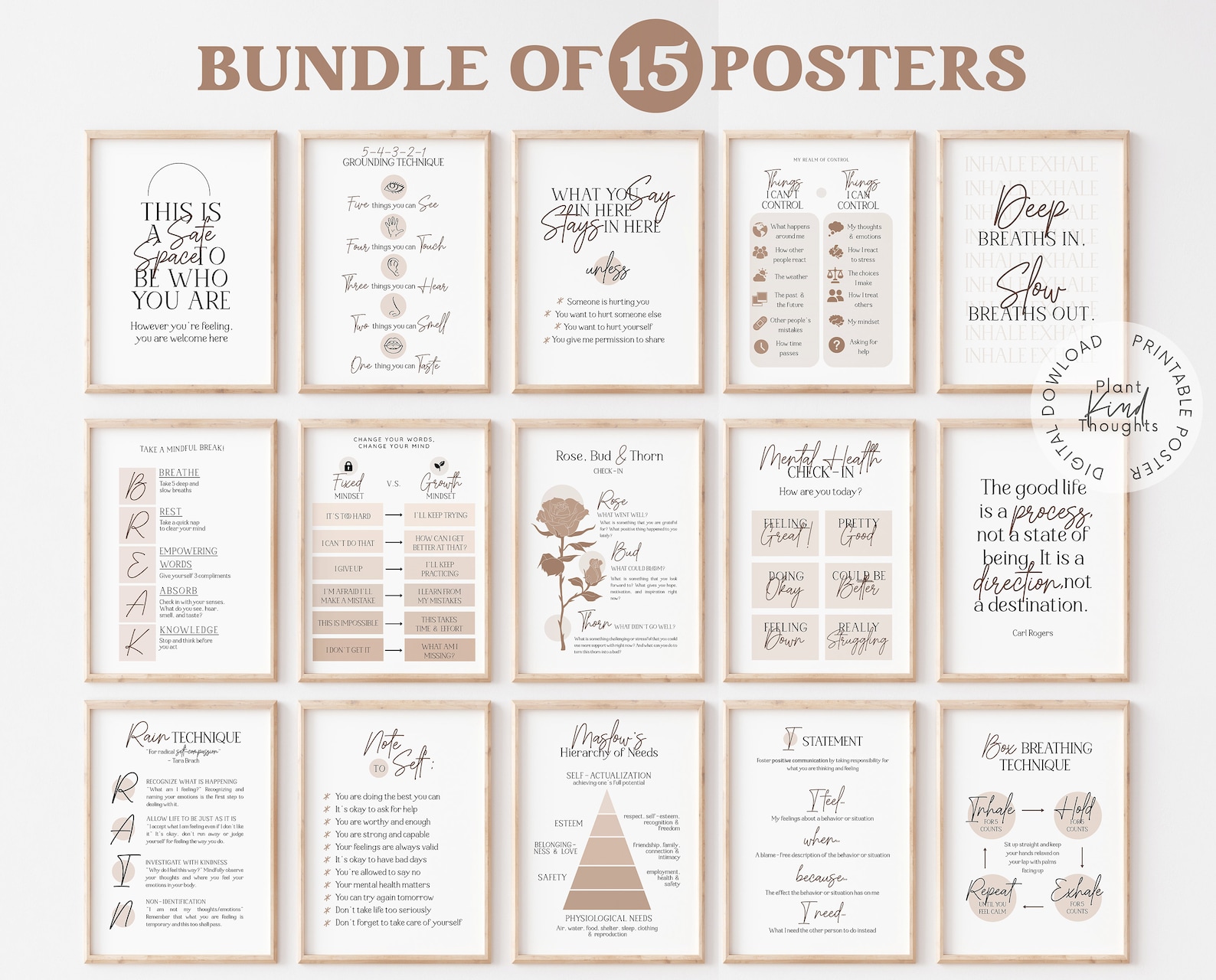 15 School Counseling Posters MINIMAL School Counselor Office - Etsy