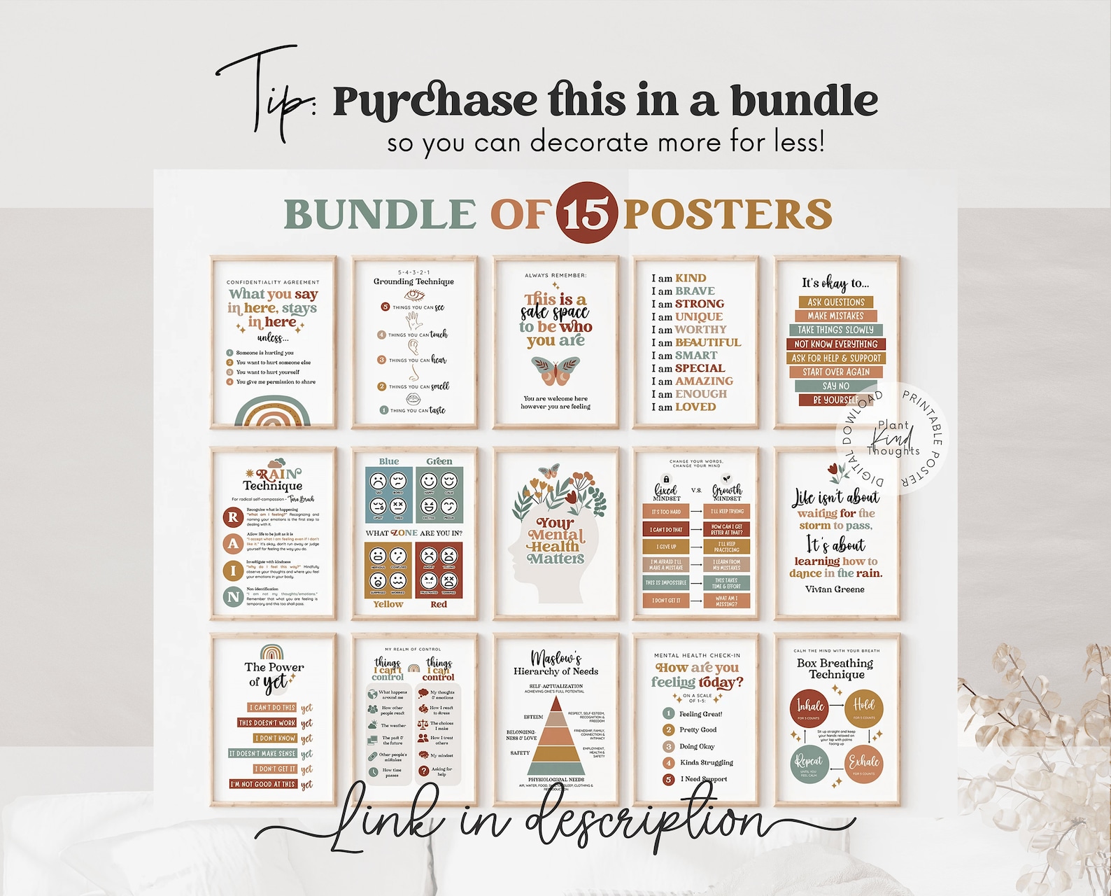 IT'S OKAY Mental Health Poster Printable Classroom Decor - Etsy